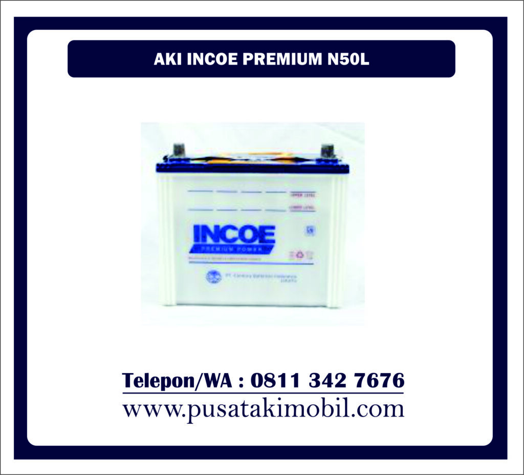 AKI INCOE PREMIUM N50L / 48D26L (50 AH) - PUSAT AKI MOBIL