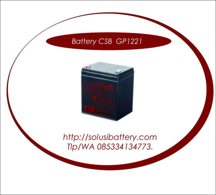 BATTERY UPS CSB GP12120 | BATTERY VRLA AGM CSB 12V 12AH - PUSAT AKI MOBIL
