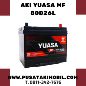 Aki Mobil Yuasa MF 80D26L (Untuk Madza, Toyota Innova, Mitsubishi New ...